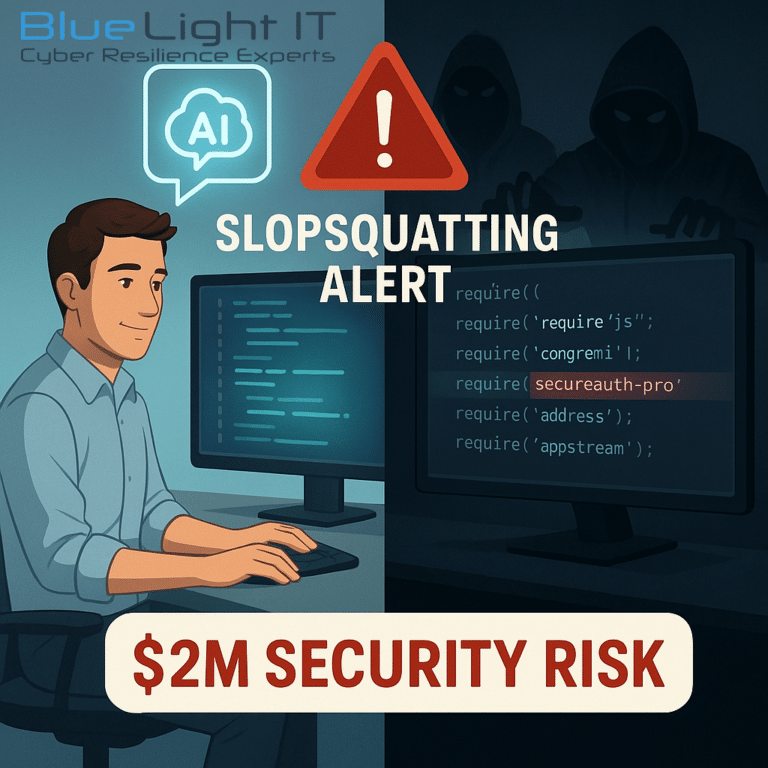 Slopsquatting Explained: The Hidden AI Coding Threat - Blue Light IT